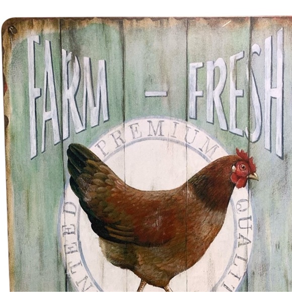 Wall Decor | New Farm Fresh Free Range Eggs Country Tin Sign Farmhouse ...